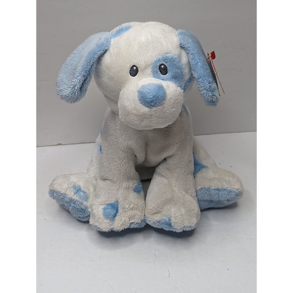 Ty | Toys | Ty Pluffies Baby Pups Blue White Puppy Dog Spots Plush Toy ...